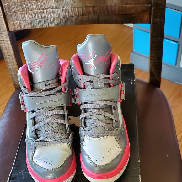 Nike Girls Jordan Flight 45 High GS | Shoes | Nike Girls Michael Jordan ...